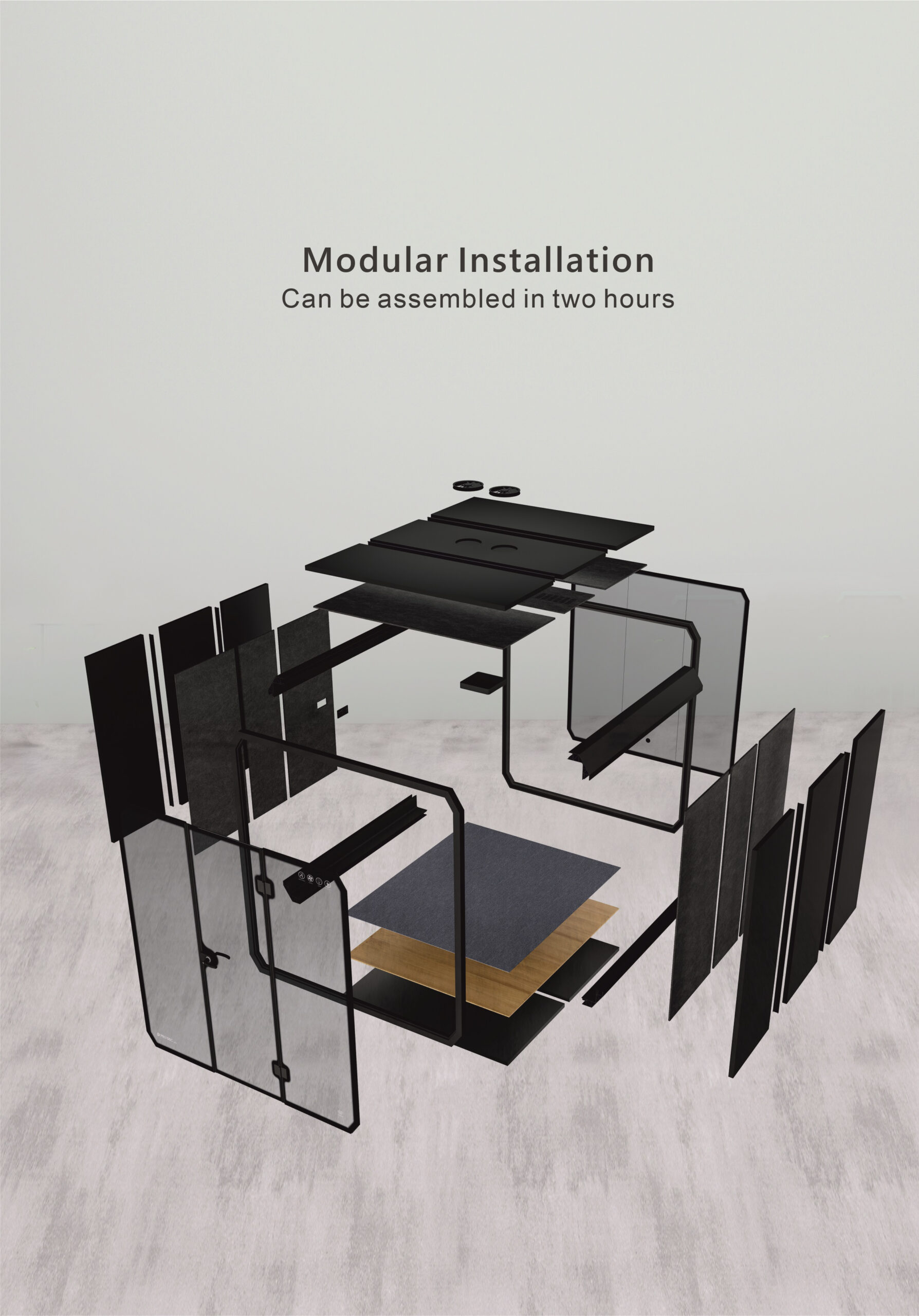Modular Installation of Meeting Pods & Booths | Fermann Acoustics